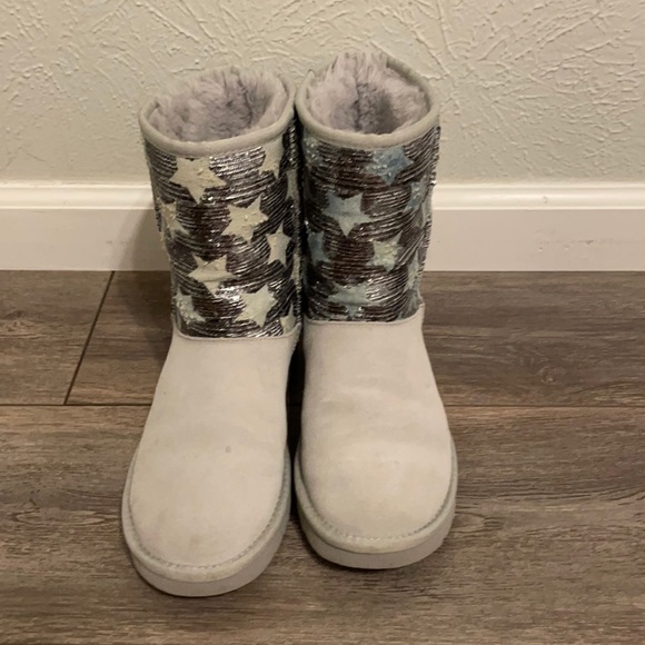 UGG | Shoes | Ugg Sequin And Denim Star Boots | Poshmark